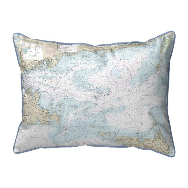 11 x 14 in. Nantucket Sound, MA Nautical Map Small Corded Indoor ...