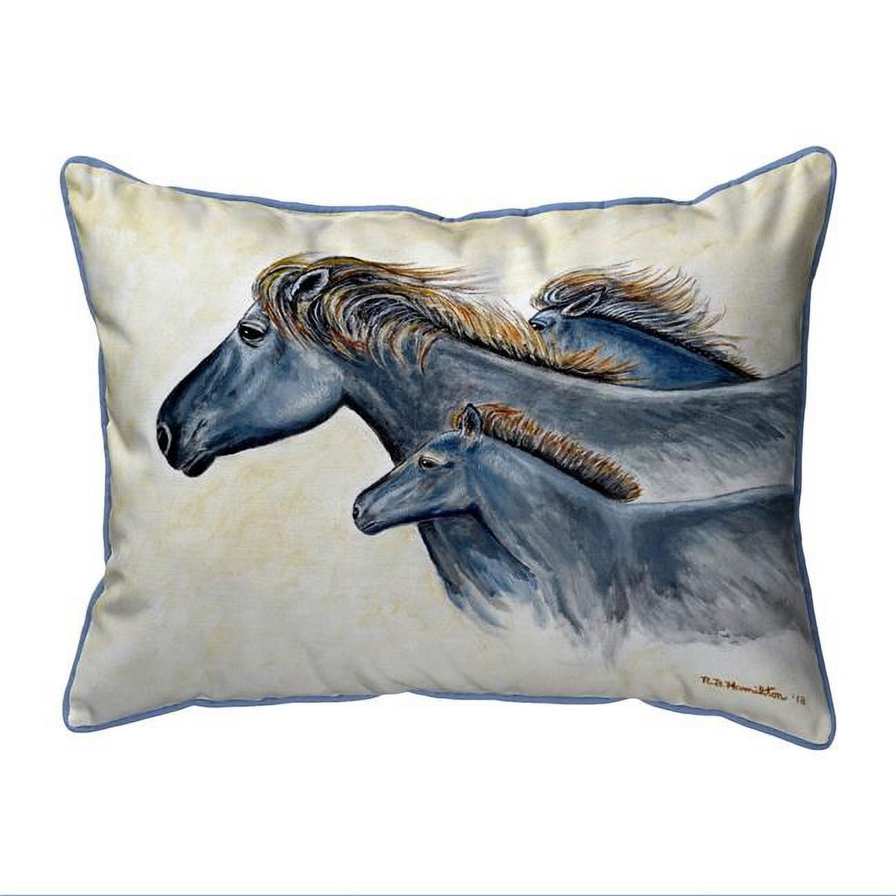 11 x 14 in. Wild Horses Small Indoor & Outdoor Pillow - Walmart.com