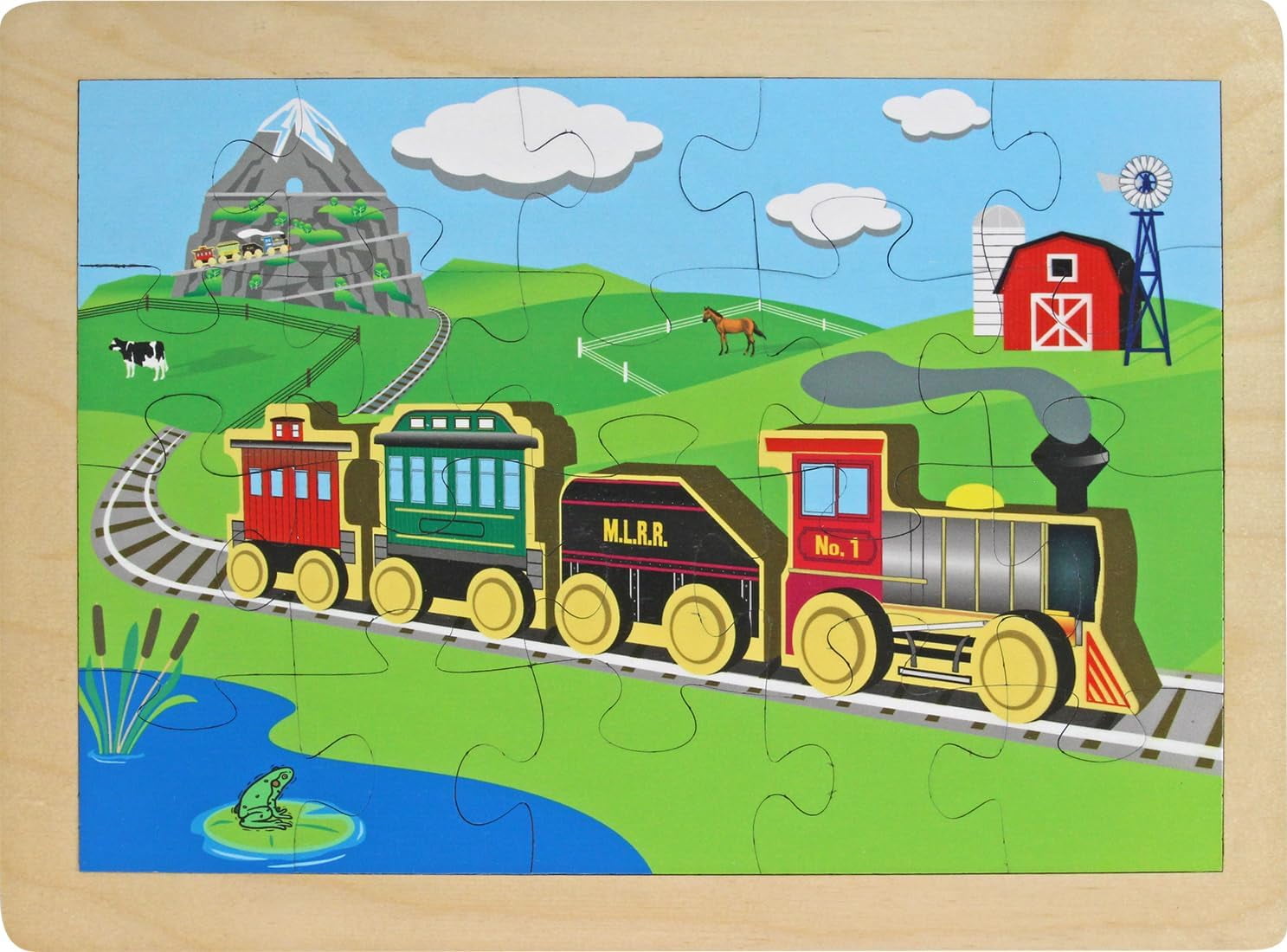 11" x 15" Countryside Railroad Puzzle - Made in USA - Walmart.com