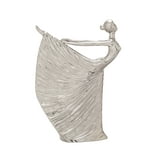 11" x 15" Silver Porcelain Dancer Sculpture, by DecMode - Walmart.com