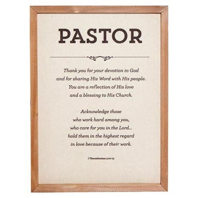 11 x 15 in. Pastor Wall Plaque - Walmart.com
