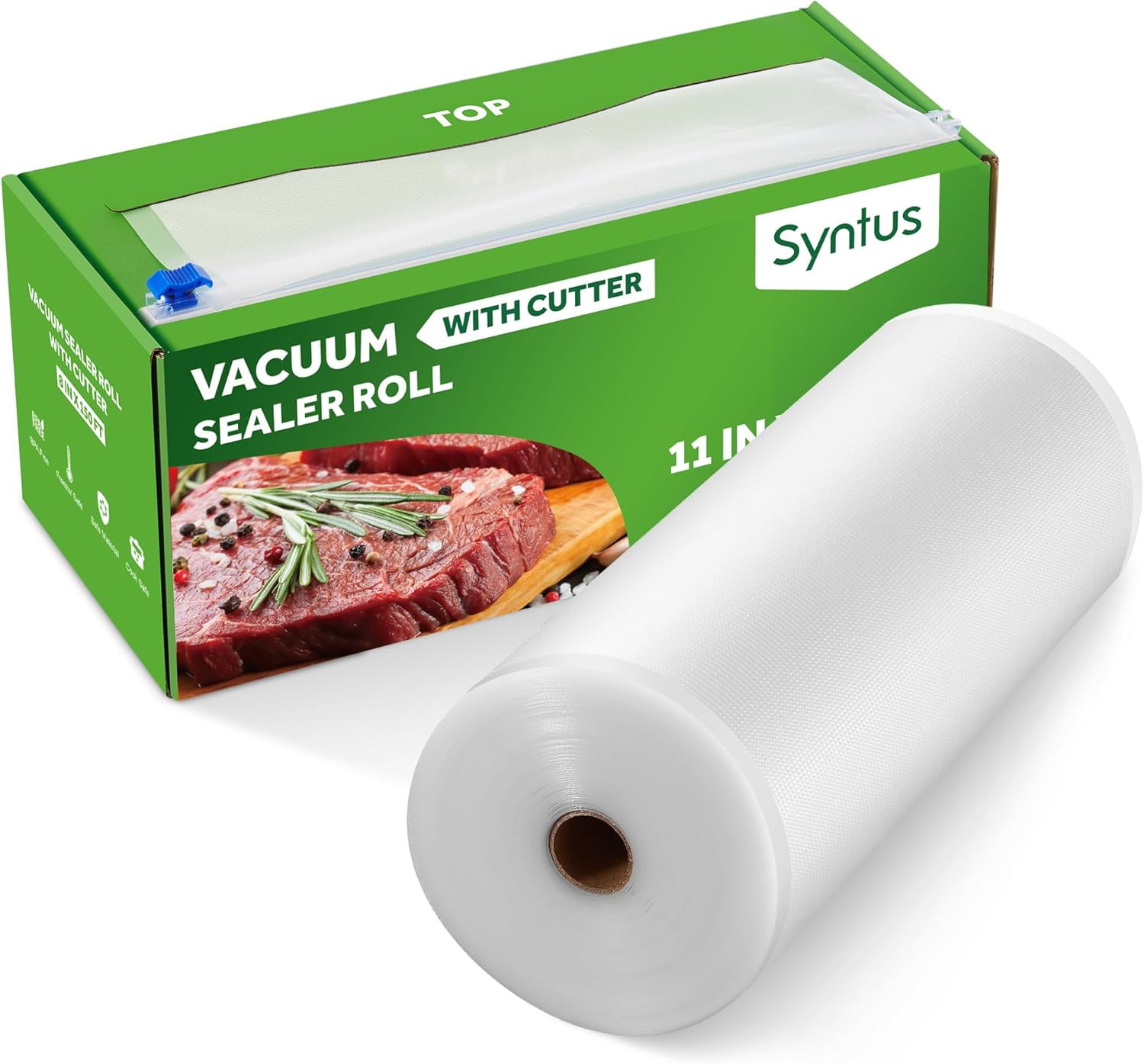 11" x 150' Food Vacuum Seal Roll Keeper with Cutter Dispenser ...
