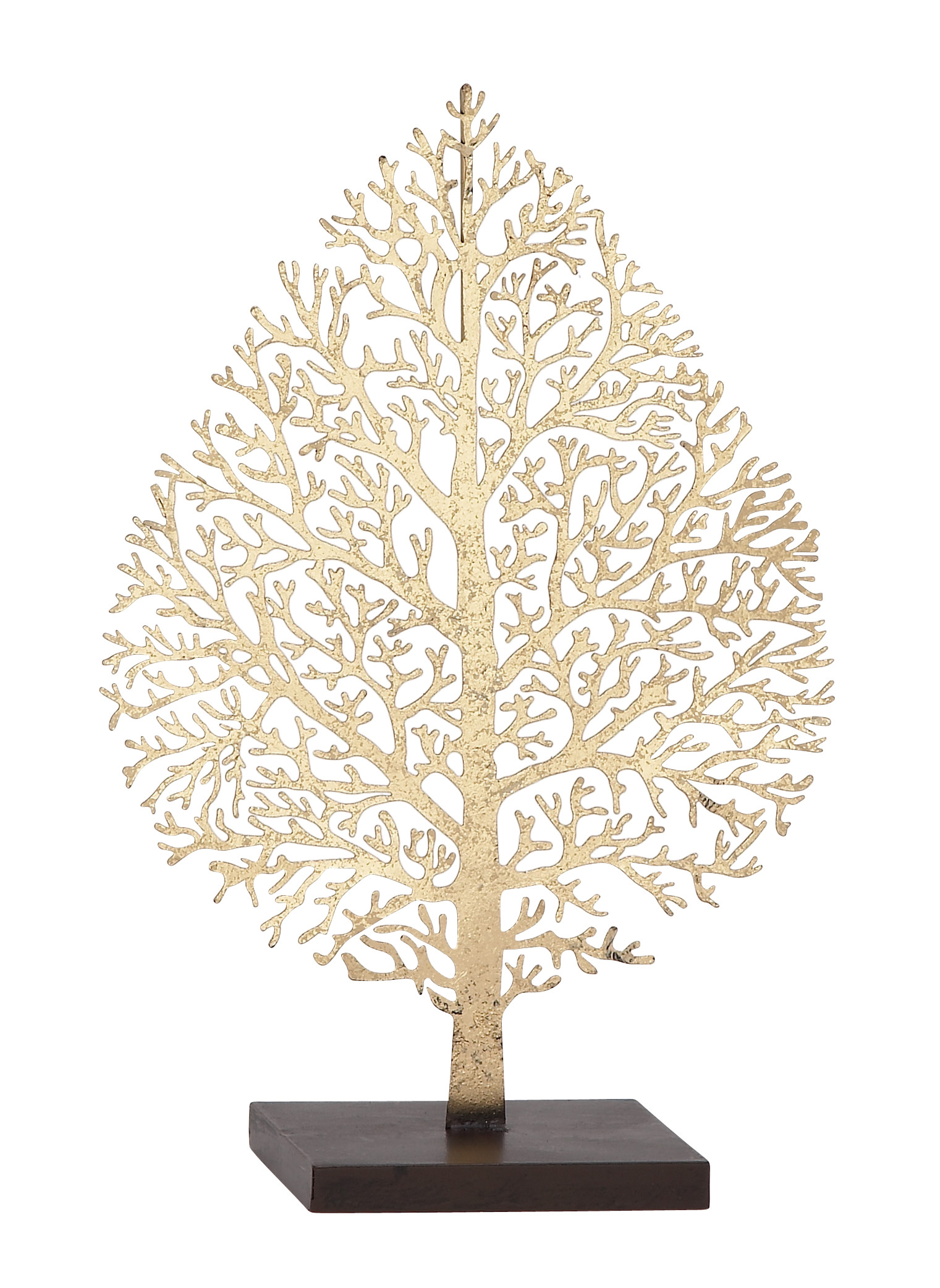 DecMode Aluminum Modern Tree Sculpture, Gold - Walmart.com