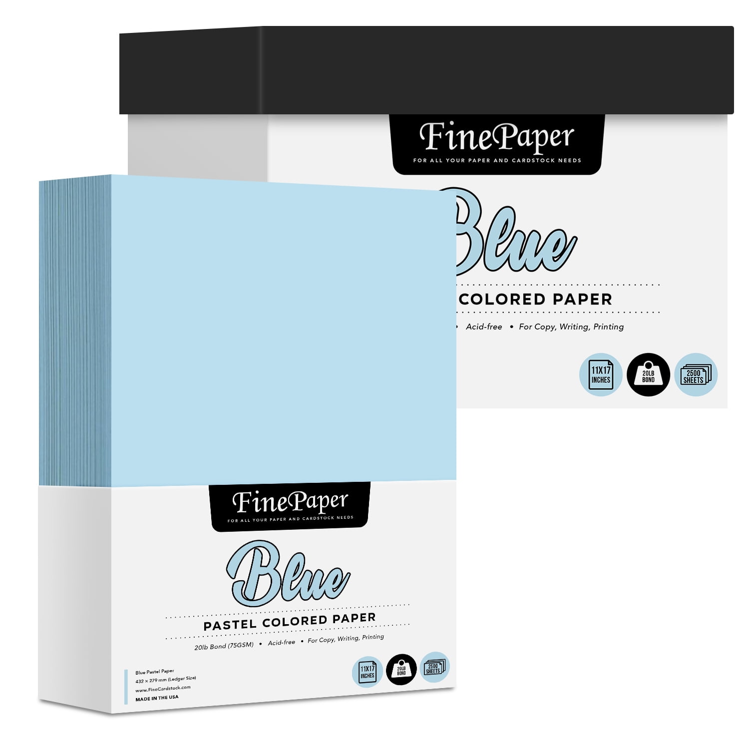 11 x 17" Blue Pastel Color Paper – Great for Arts and Crafts and ...