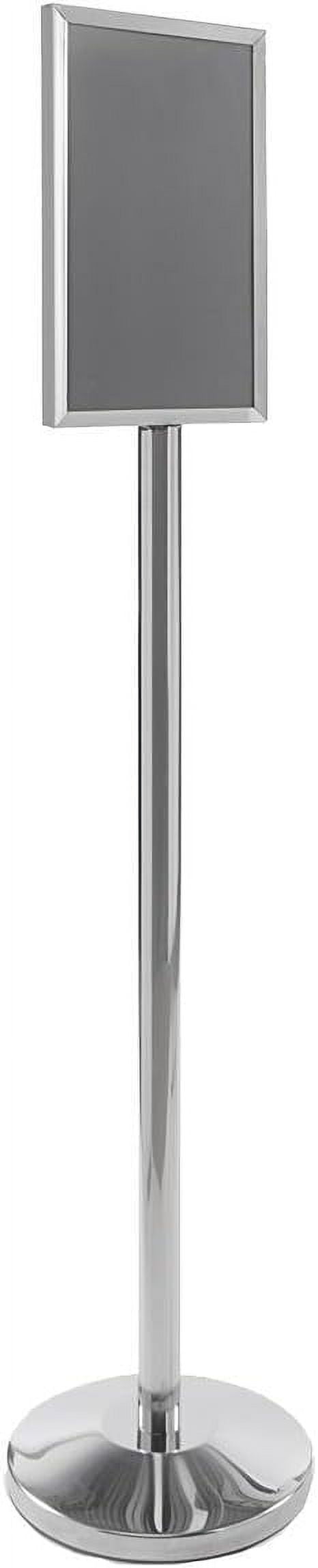 11 x 17 Inch Floor Sign Stand, Weighted Base, 65.5 Inch, Non-Glare ...