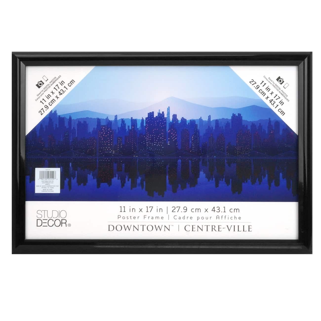 11” x 17” Plastic Poster Frame by Studio Décor - Includes Pre-attached ...