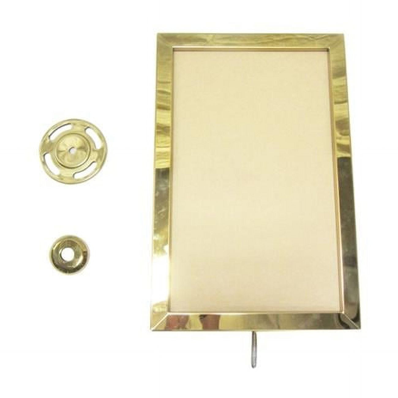 11 x 17 in. Rope Stanchions Sign Mount with Portrait Sign Frame - Gold ...