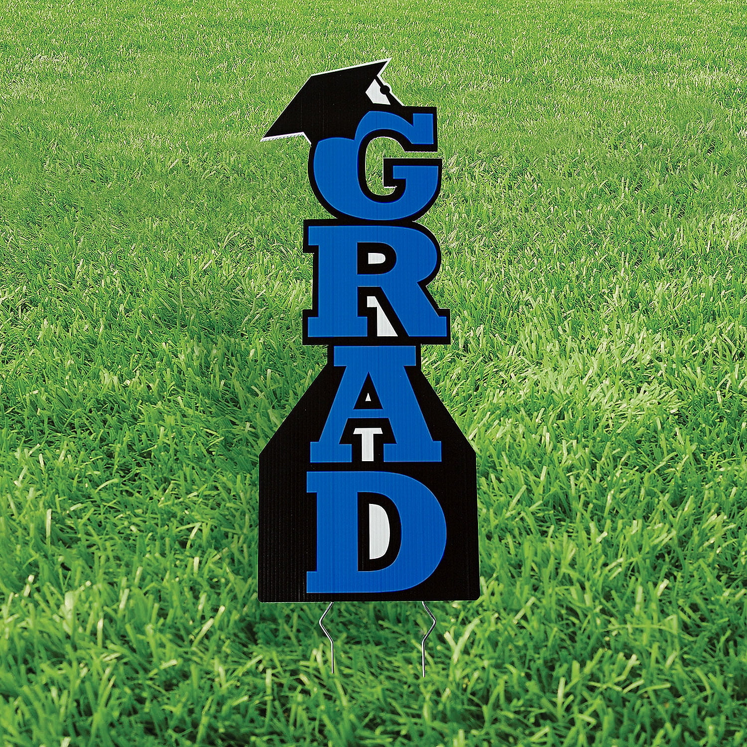 11" x 30" Blue Grad Vertical Yard Sign - Walmart.com