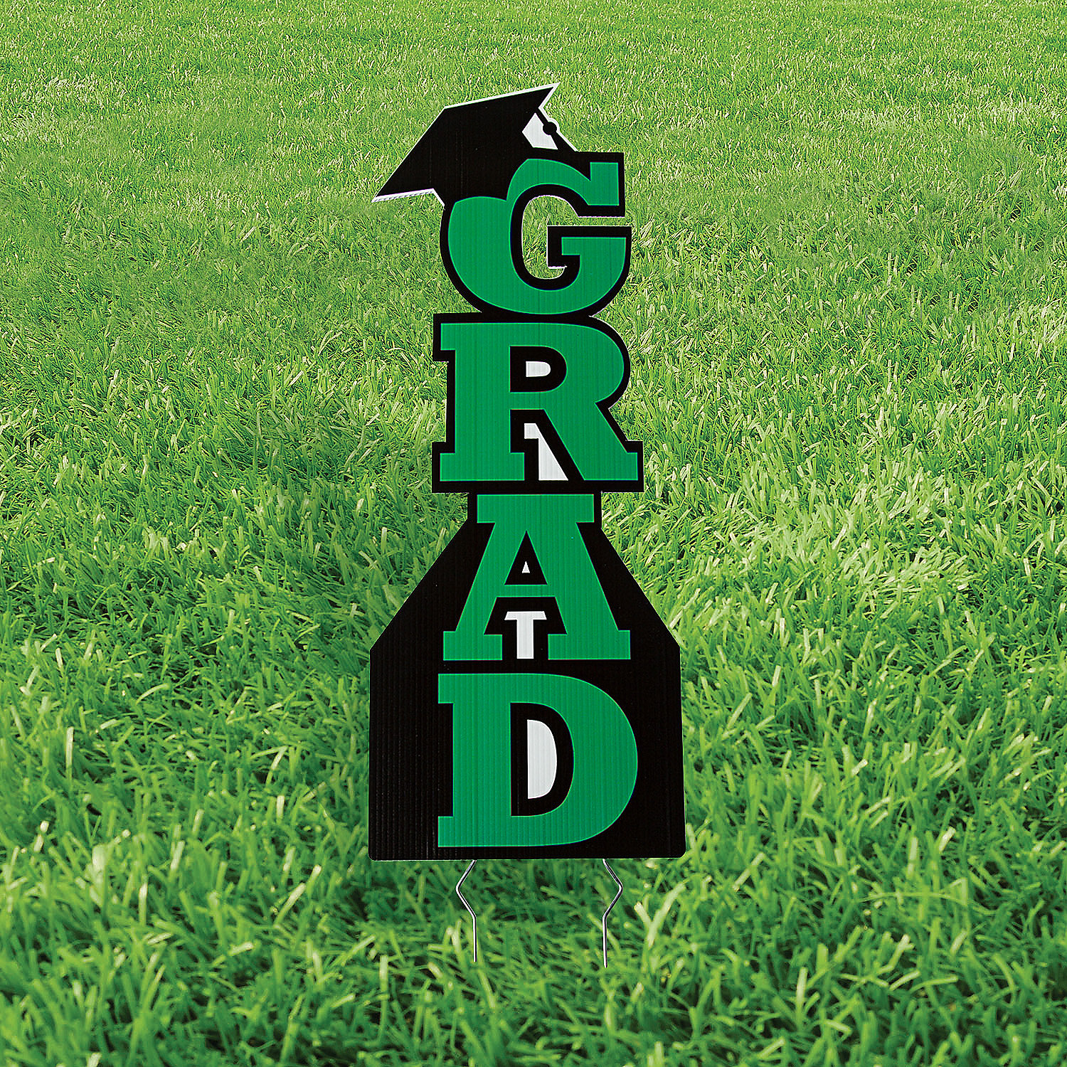11" x 30" Green Grad Vertical Yard Sign - Walmart.com