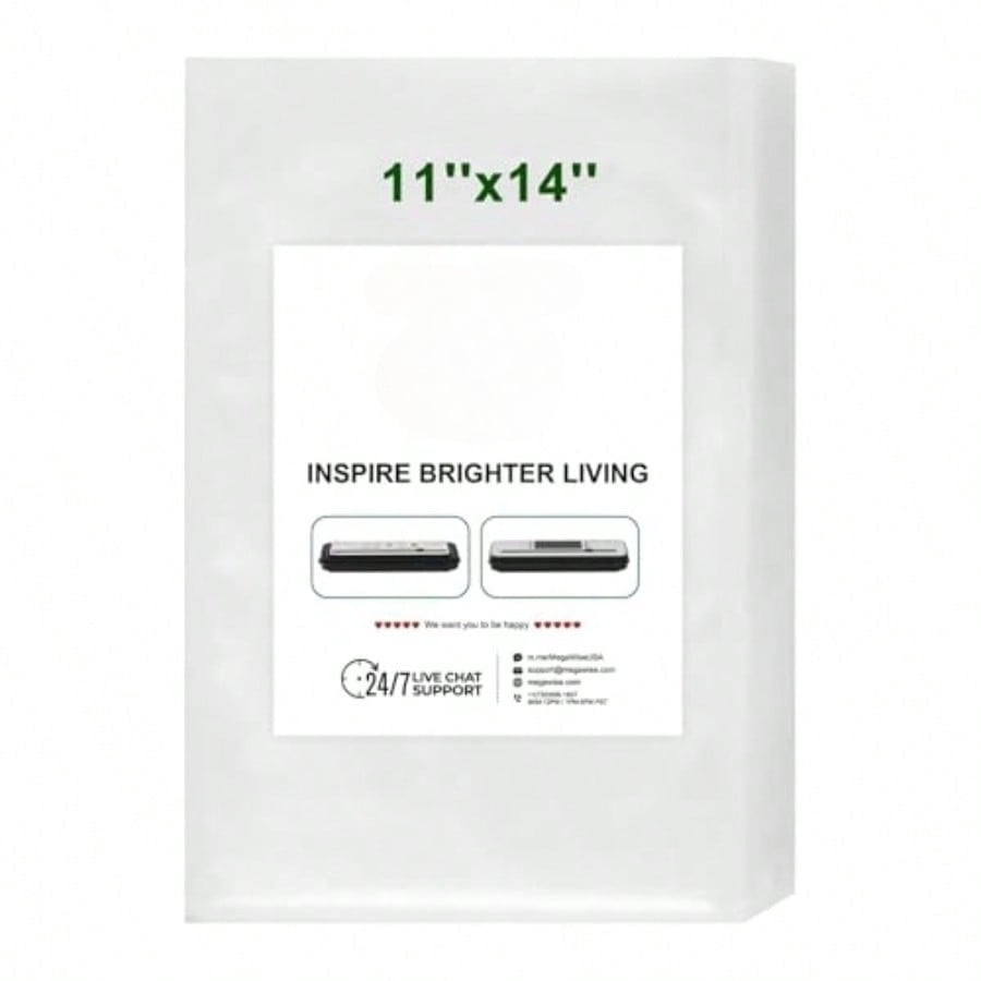 11"x14" Vacuum Sealer Bags, 25 Count Pre-Cut Food Storage Bags, BPA ...