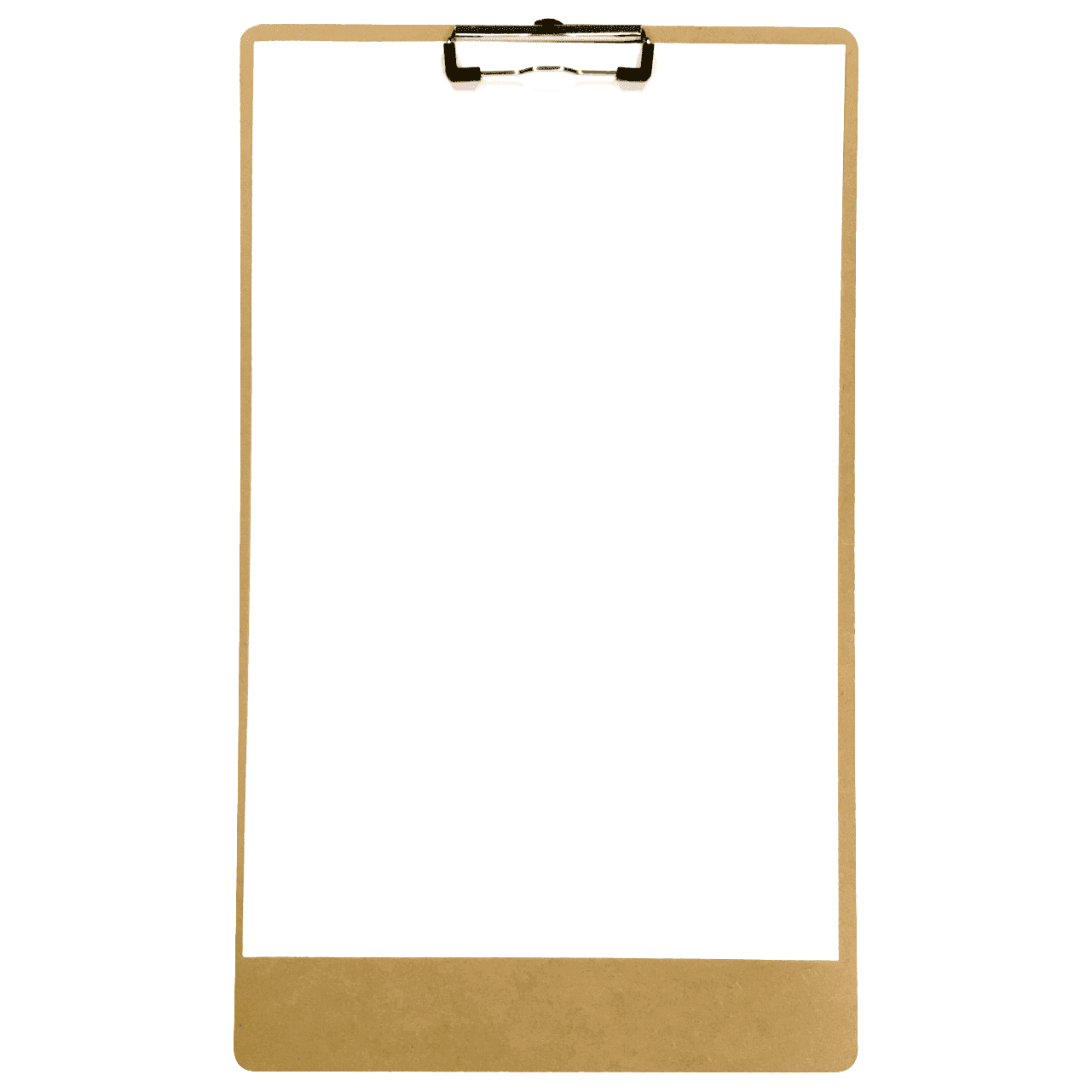 11"x17" Light Brown Hardboard Clipboard | Durable Design | Low Profile ...