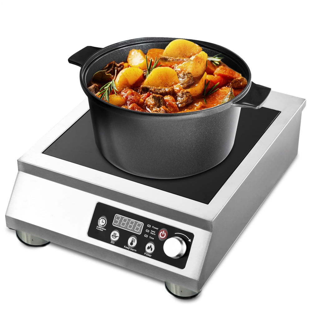 110-120V 3500W Induction Cooktop, Portable Countertop Burner, 8 Power ...