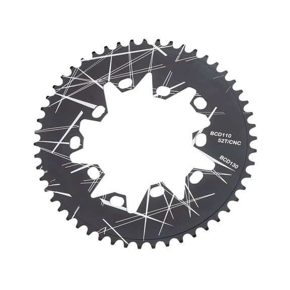 30-52T 104BCD Narrow Wide MTB Chainring, Single Speed Round Oval AL7075 ...
