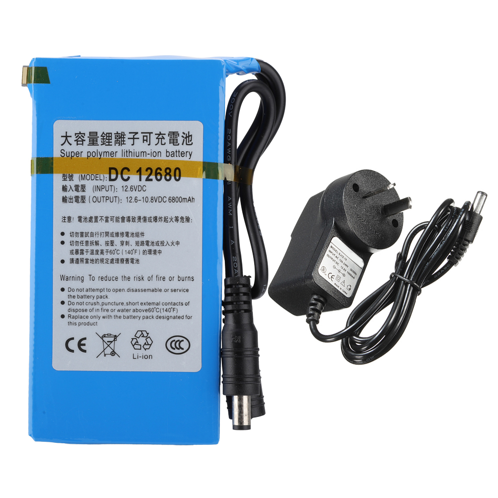 110-240V AU Plug for Unmatched Power High-Capacity 6800mAh Li-Po ...