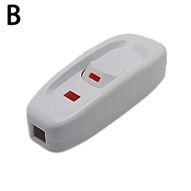 110-250V 10A Inline ON/OFF Button-Table Lamp Desk Lights Cord Cable ...