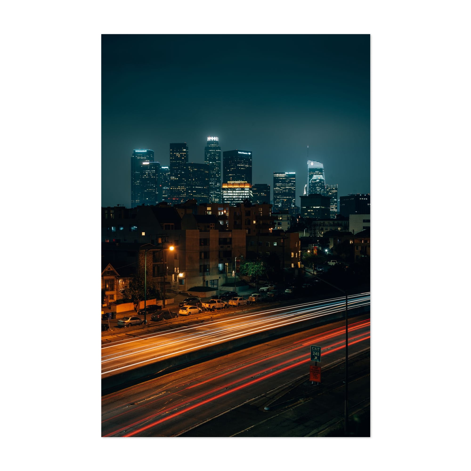 110 Freeway 02 - Los Angeles California Photography Unframed Wall Art ...