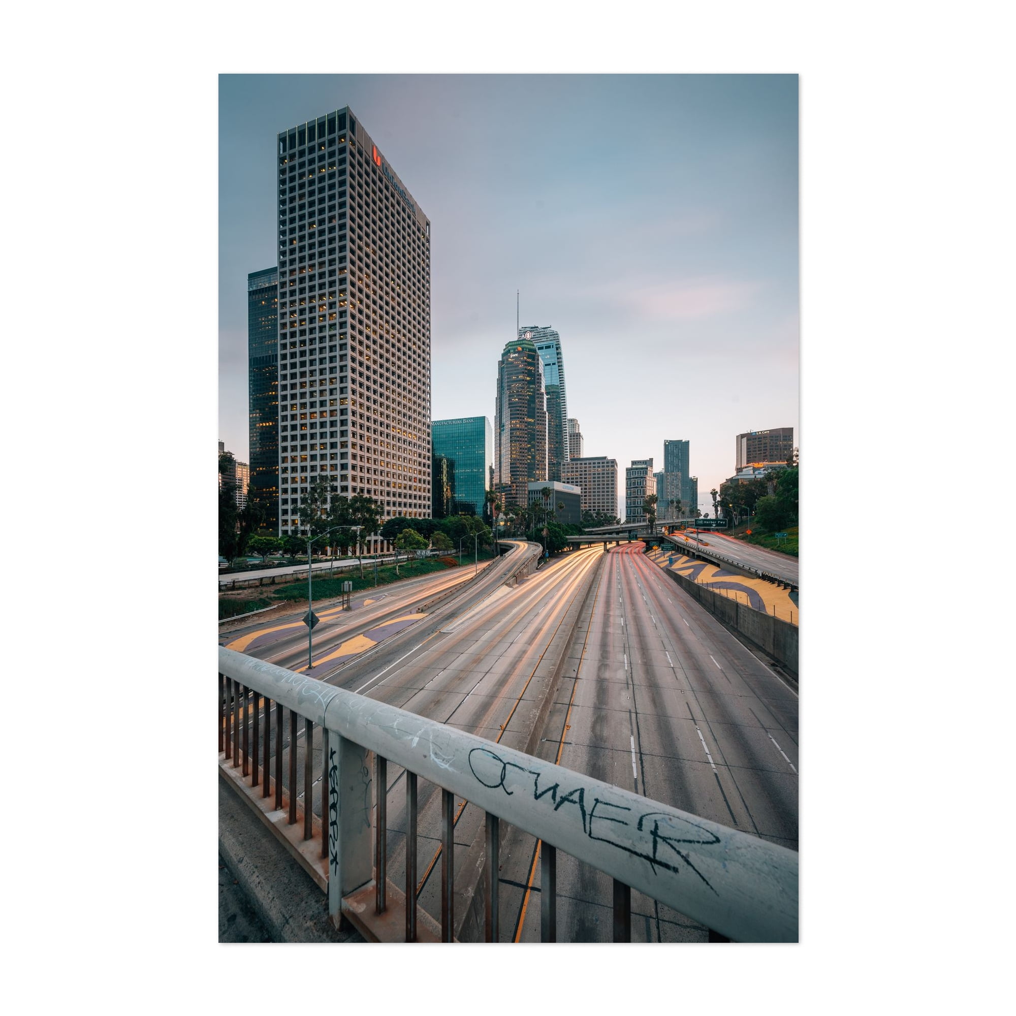 110 Freeway 03 - Los Angeles California Photography City Skyline ...