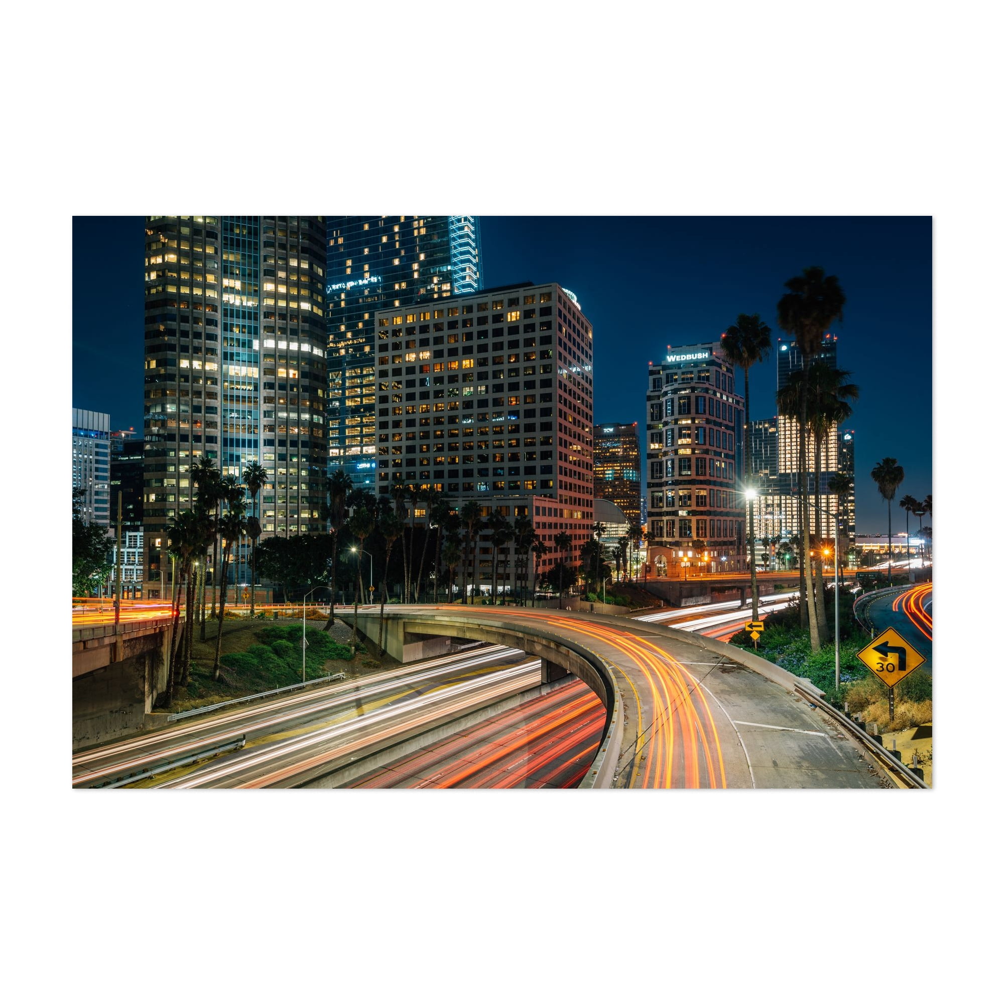 110 Freeway 04 - Los Angeles California Photography City Skyline ...