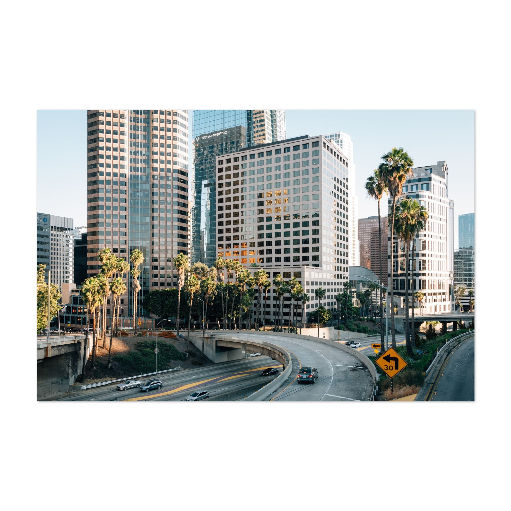 110 Freeway 06 - Los Angeles California Photography Cityscape Skyline ...
