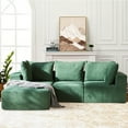 110 Inch Modular Sectional Sofa Cloud Couch with L Shaped Chaise ...
