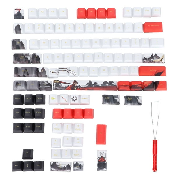 110-Key Set in English, Enhanced Gaming Experience Cartoonish Goku PC ...