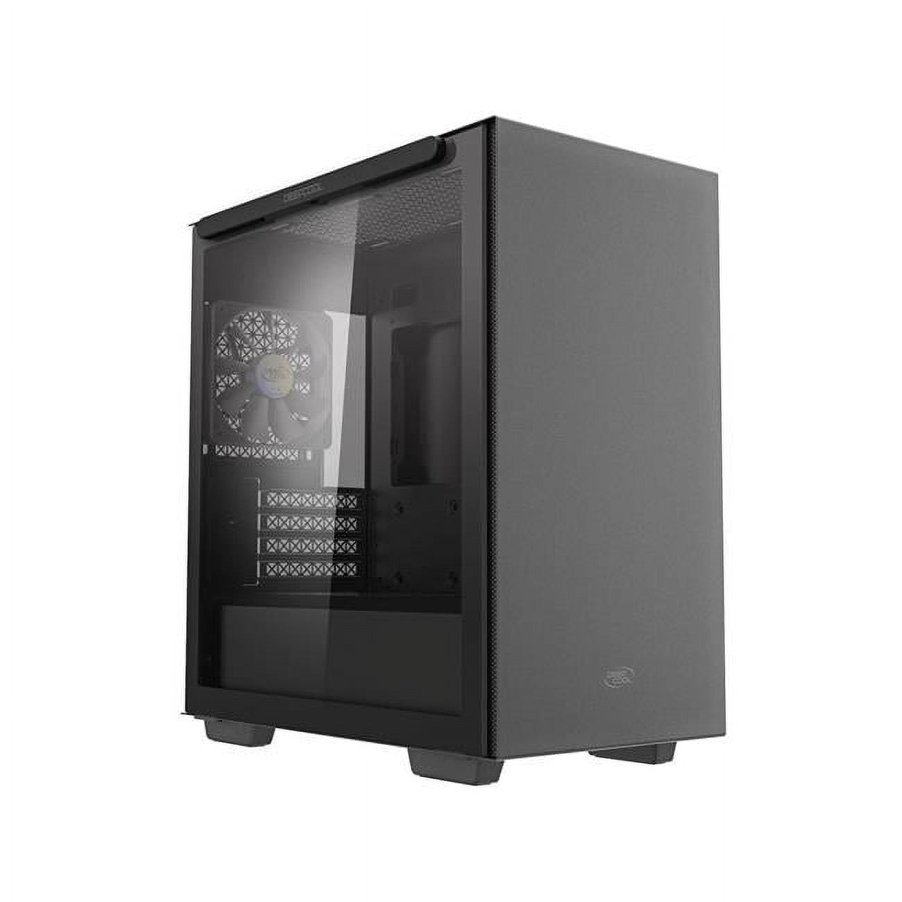 110 Micro ATX Case with Full-Size Magnetic Tempered Glass Removable HDD ...