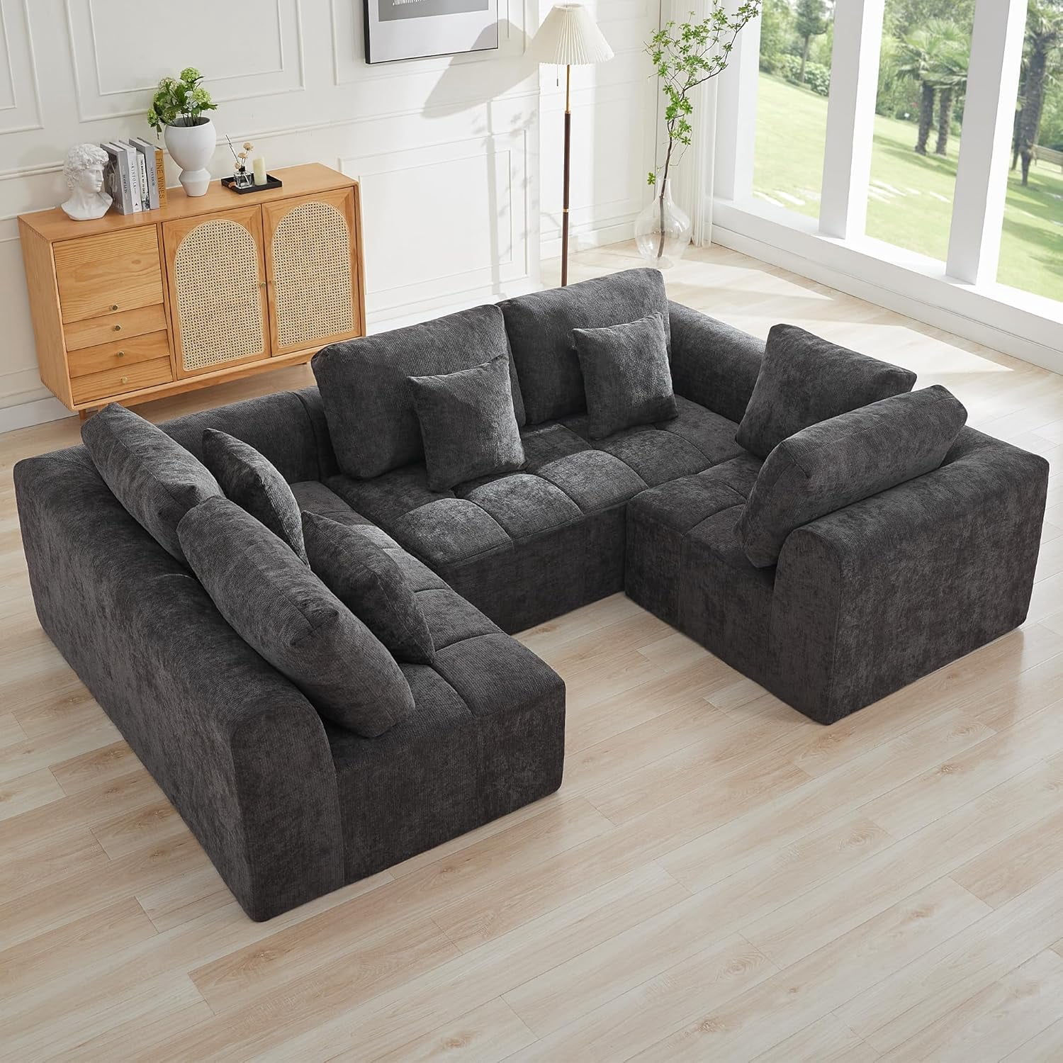 110''Modular Sectional Couches for Living Room, Cloud Boneless ...