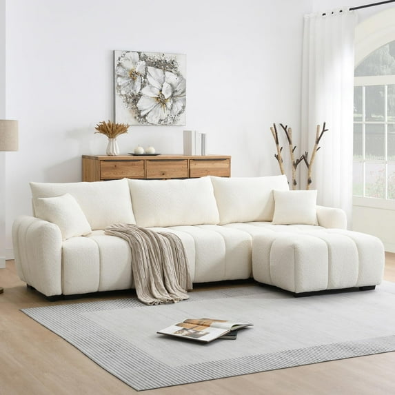 110" Modular Sectional Sofa L-Shaped Sectional Couches with Movable ...