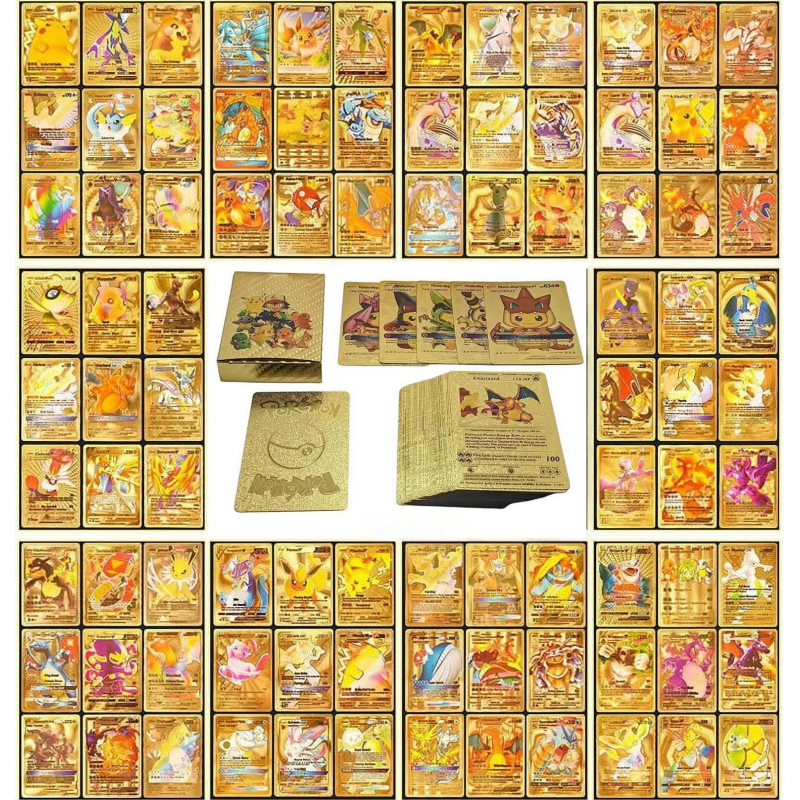 110 PCS Foil Card Assorted Cards TCG Deck Box V Series Vmax GX Rare ...