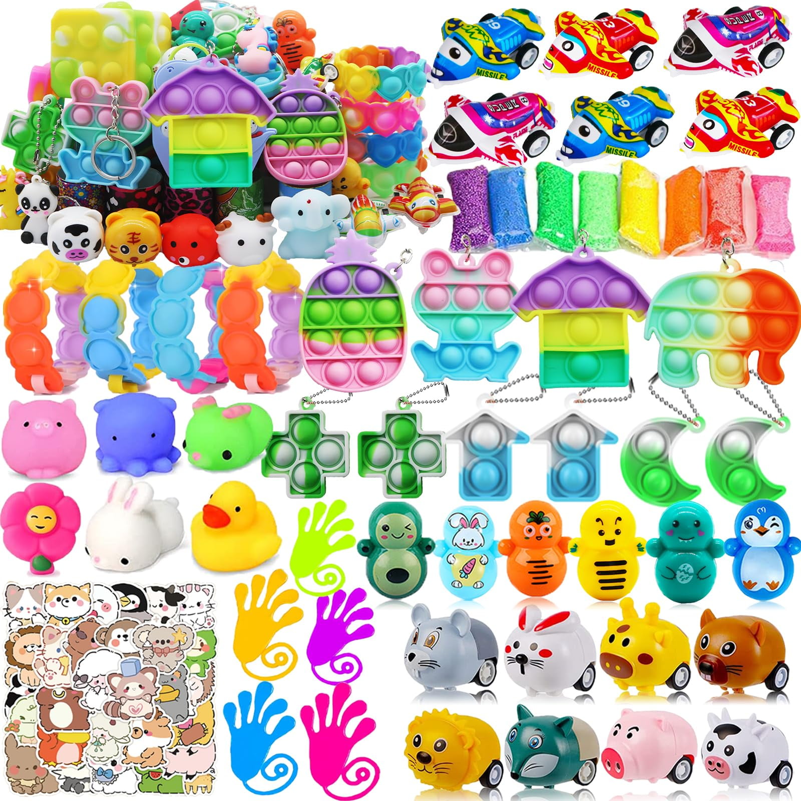 110 PCS Premium Party Favors for Kids 4-12,Fidget Toys Bulk,Treasure ...