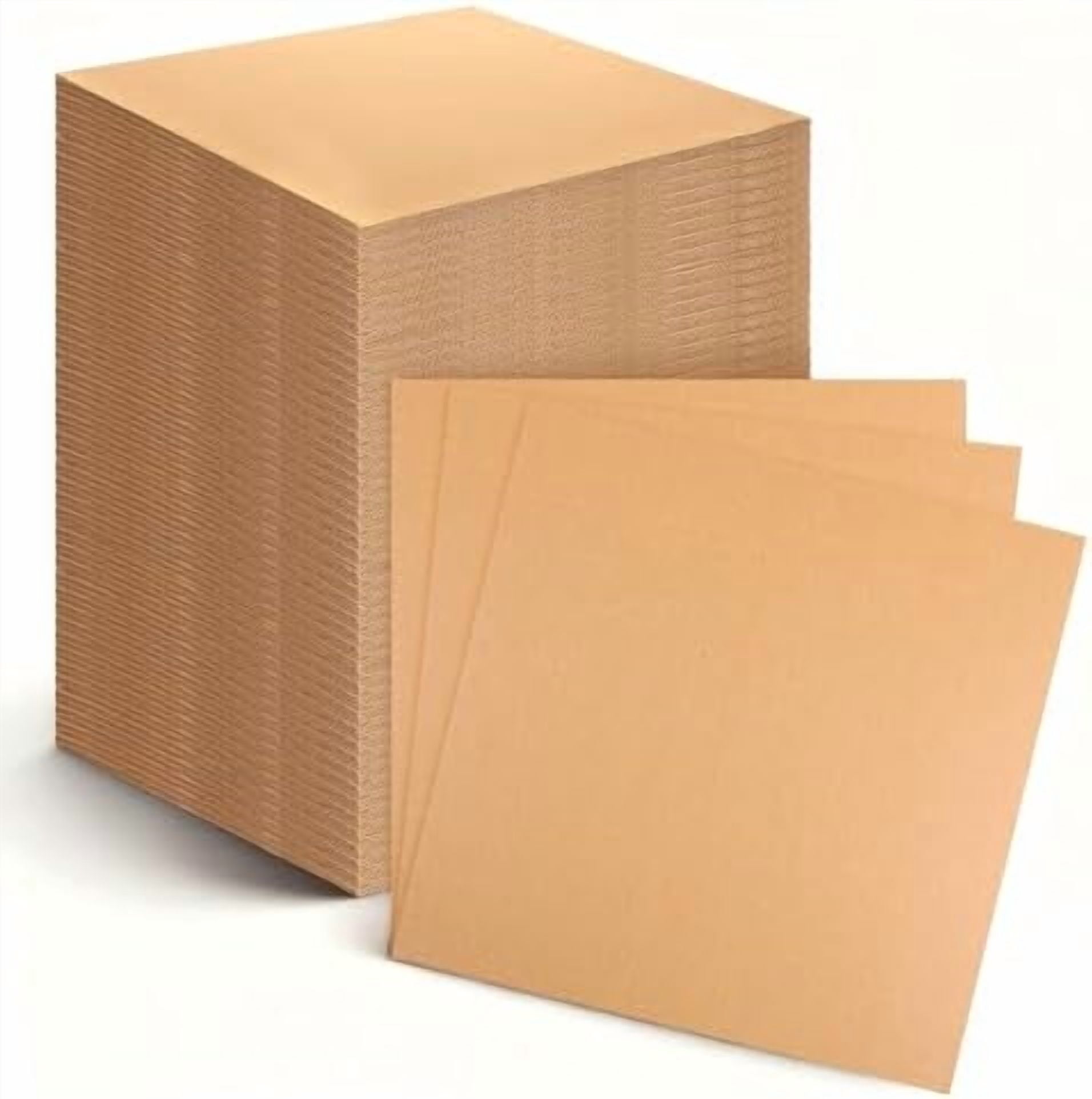 110 Pack Corrugated Cardboard Sheets, 12 x 12 Inch Flat Cardboard ...