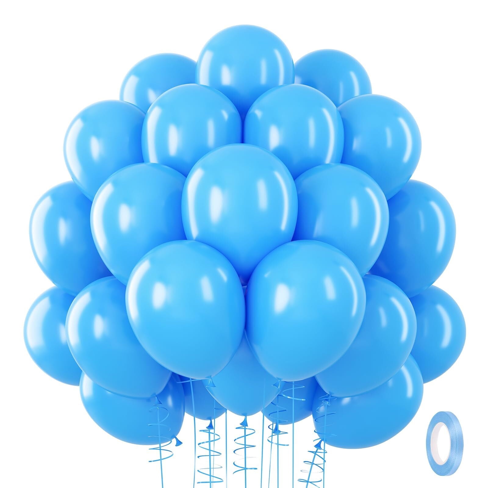 110 Pack Royal Blue Balloons 12 Inch Latex Party Balloons, Matte ...