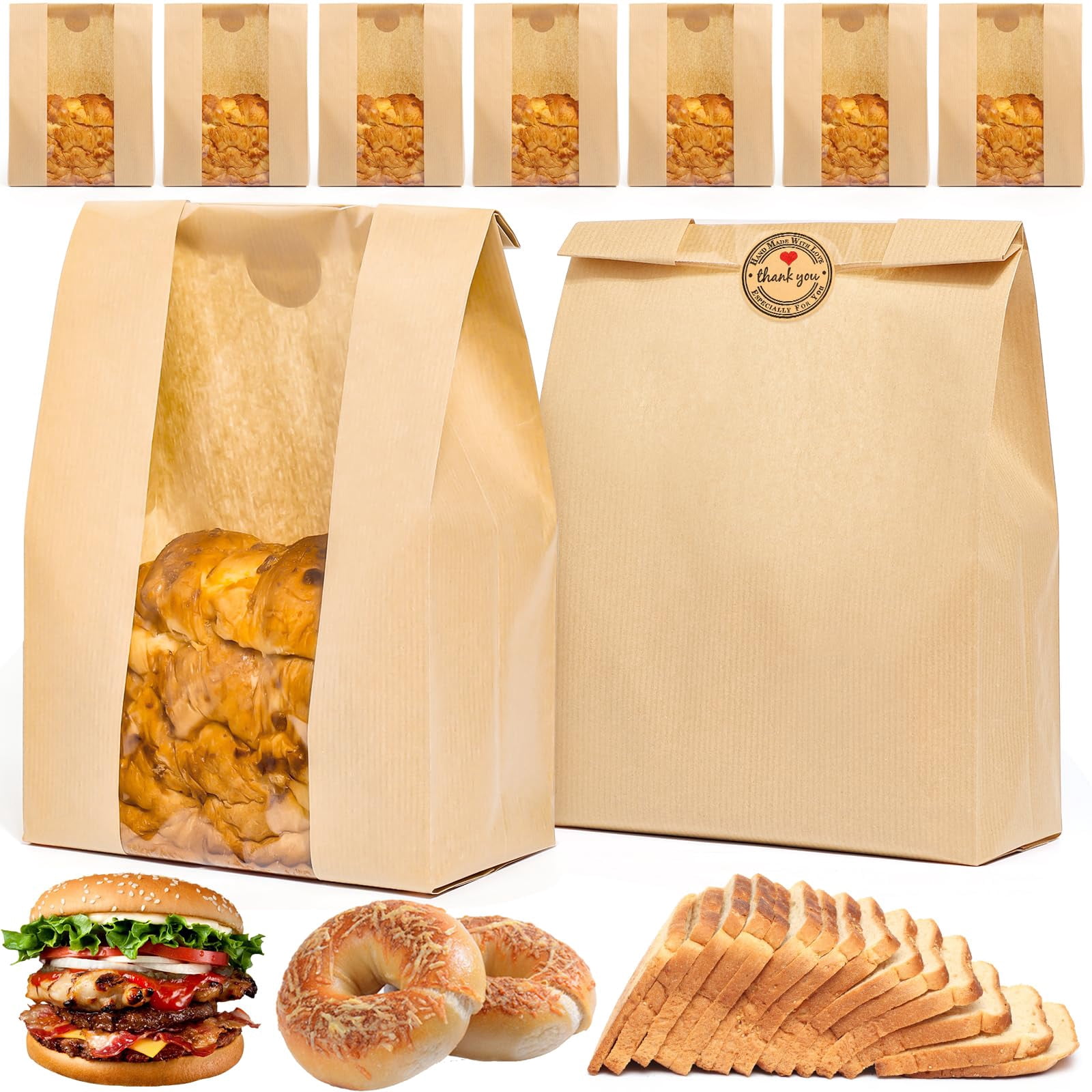 110 Pcs Bread Bags for Homemade Bread With Sourdough, 13.78x8.27x3.54 ...