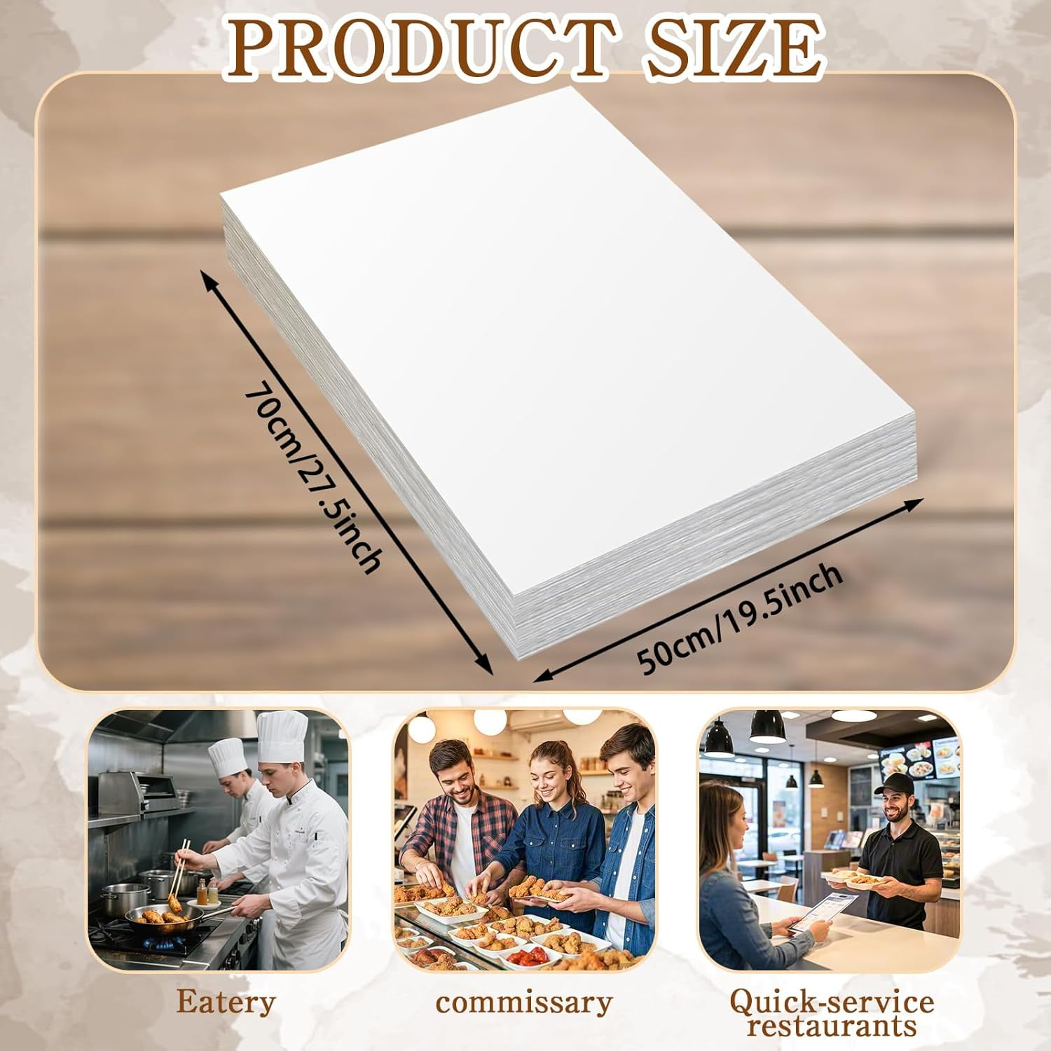 110 Pcs Filter Paper Food Fryer Filter Sheets for Oil Filtration ...