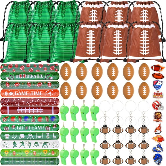 110 Pcs Football Party Favors for Kids 12 Sets Football Party Supplies ...
