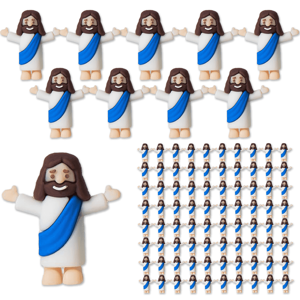 110 Pcs Little Jesus Figurine Miniature Jesus Doll Tiny Jesus Figurine ...