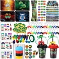 110 Pcs Video Game Party Favors Set Includes Drink Cup with Lid Game ...