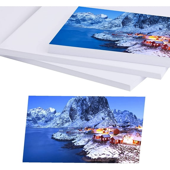 110 Sheets Photo Paper, 3 Sizes (4"x6", 5"x7", 8"x10") Glossy Paper for ...
