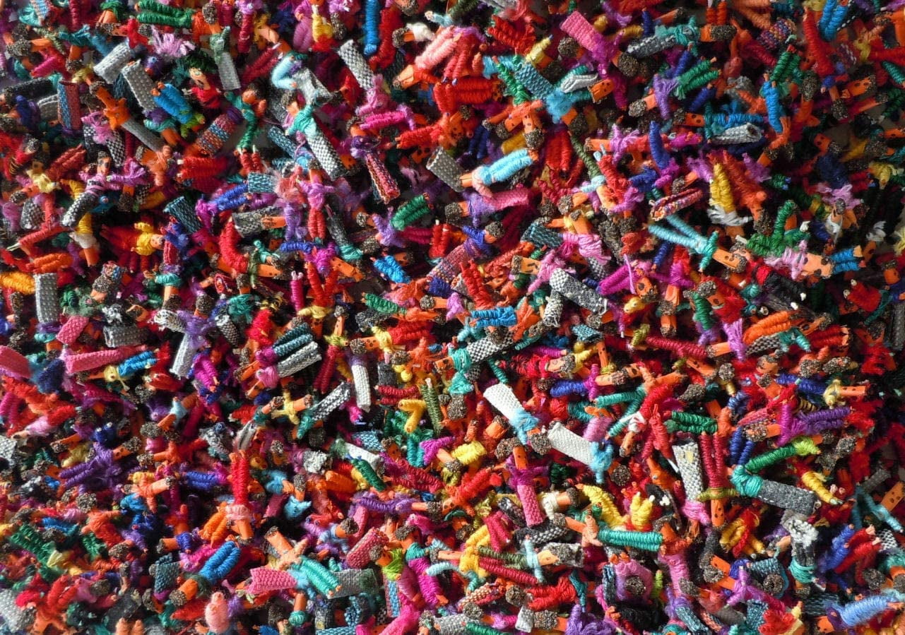 110 Tiny Worry Dolls - Guatemalan Trouble Doll Handmade Mayan - Walmart.com