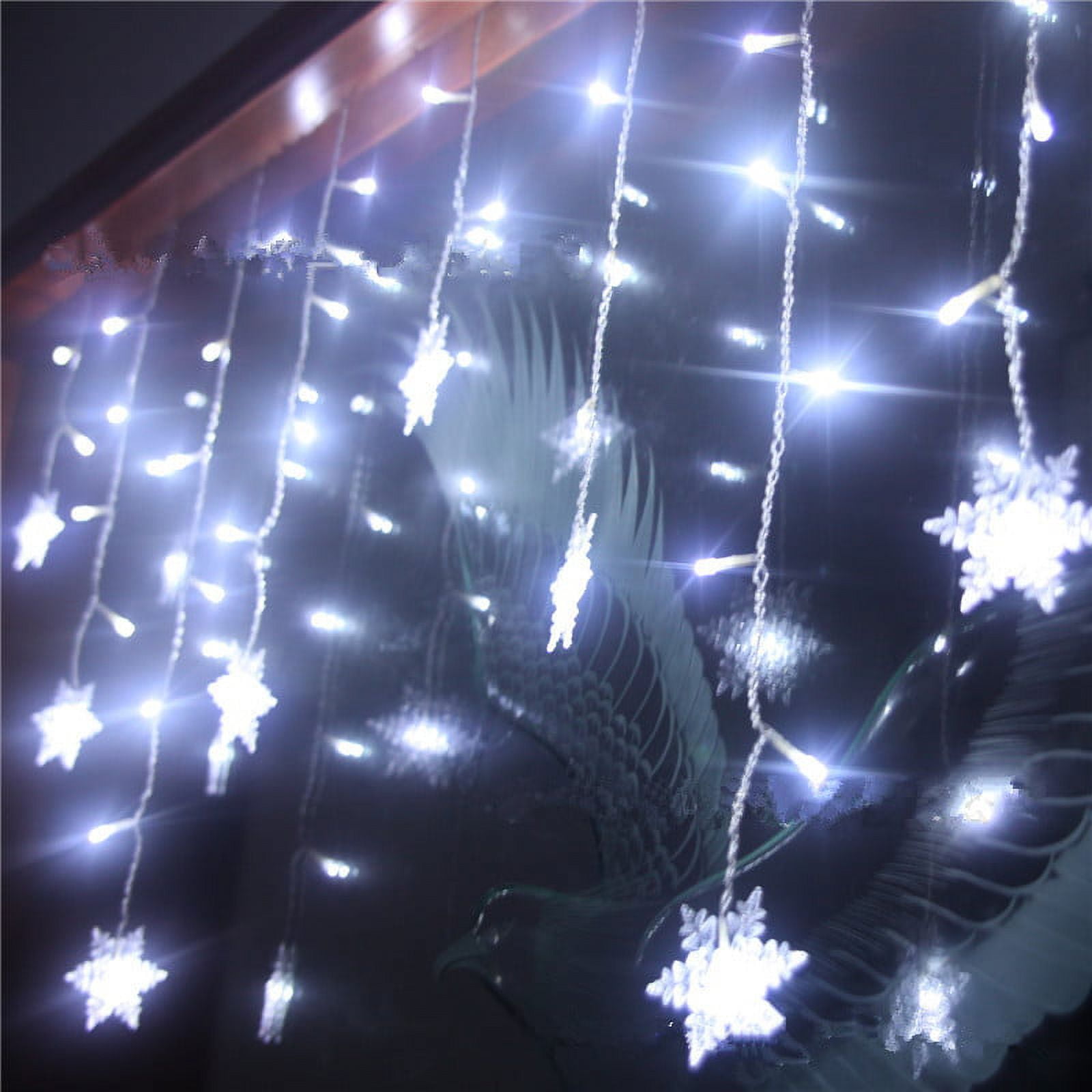 110 V Snowflake LED String Curtain Lights Christmas Wedding Party Decor ...