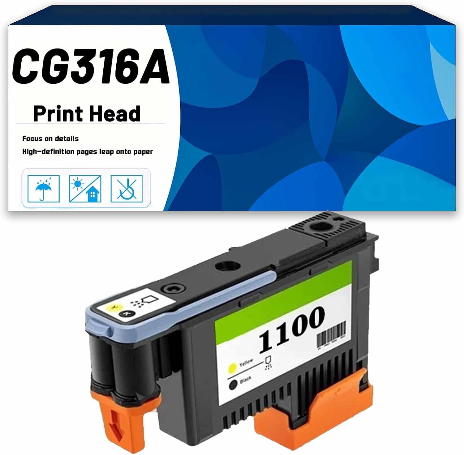 1100 CG316A Print Head Combo Pack, Compatible for HP 1000 1100 Printers ...