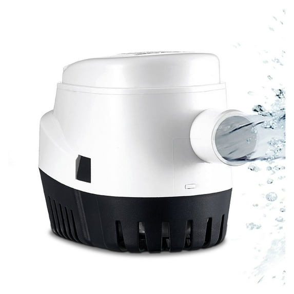 1100 GPH Bilge Pump 12V Automatic, Submersible Boat Pump with Float ...