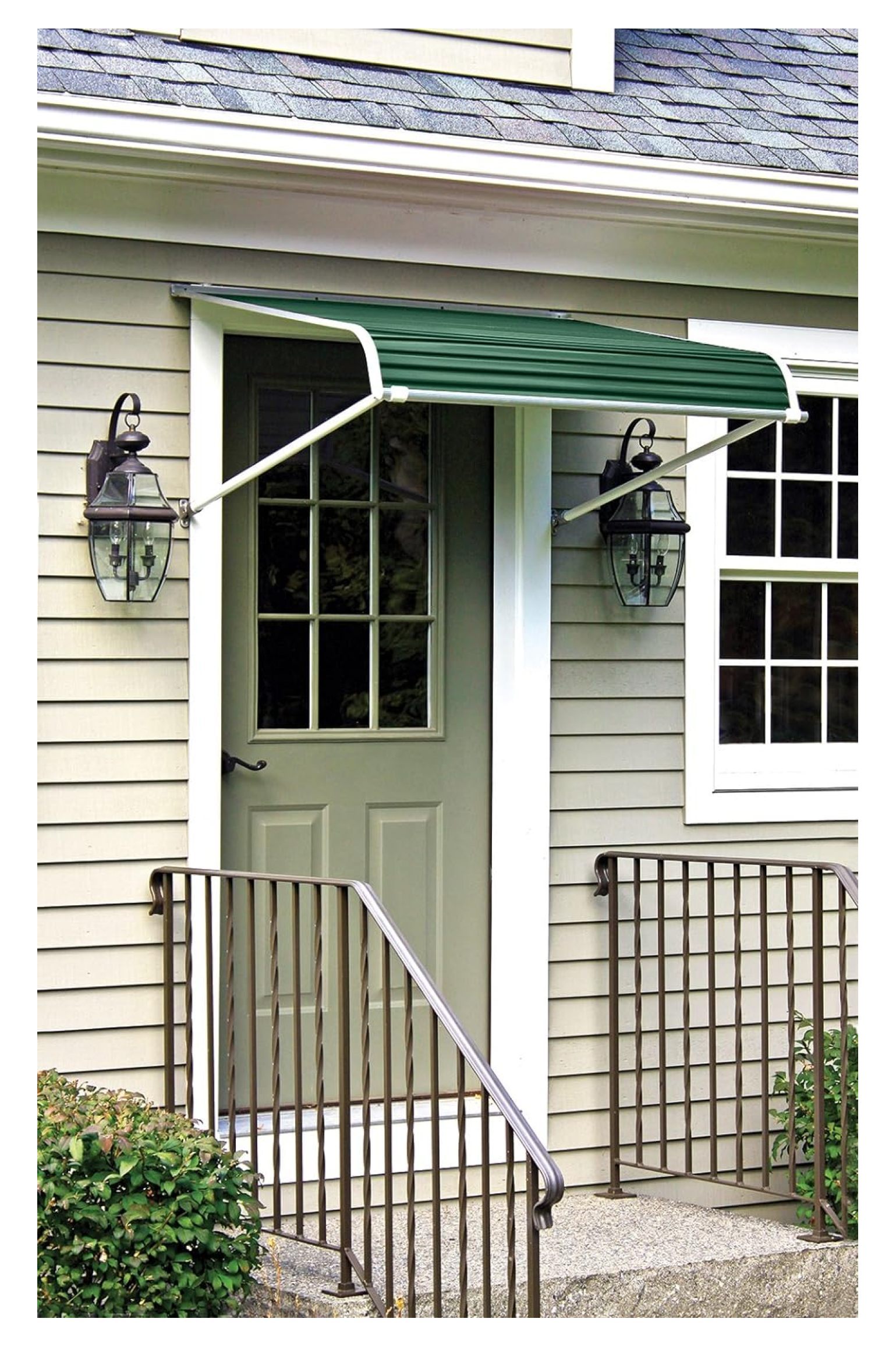 1100 Series Aluminum Door Canopy with Support Arms - Walmart.com