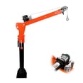 1100 lbs Capacity Pickup Truck Crane, 12V 2000 lbs Electric Winch Hoist ...