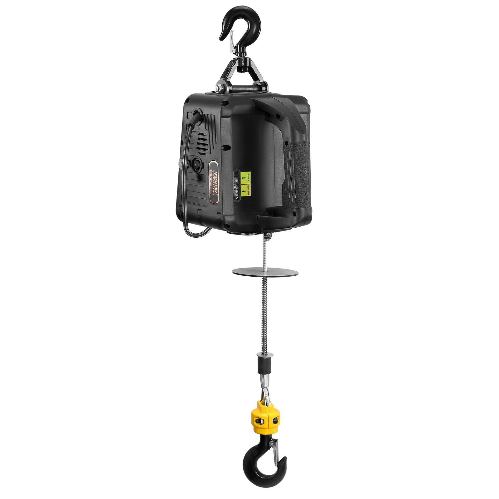 1100 lbs Electric Hoist Winch, 2-in-1 1500W Portable Power Winch Crane ...