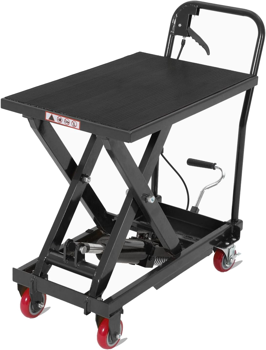 1100 lbs Hydraulic Lift Table Cart 10-32 In Lift Range Single Scissor ...