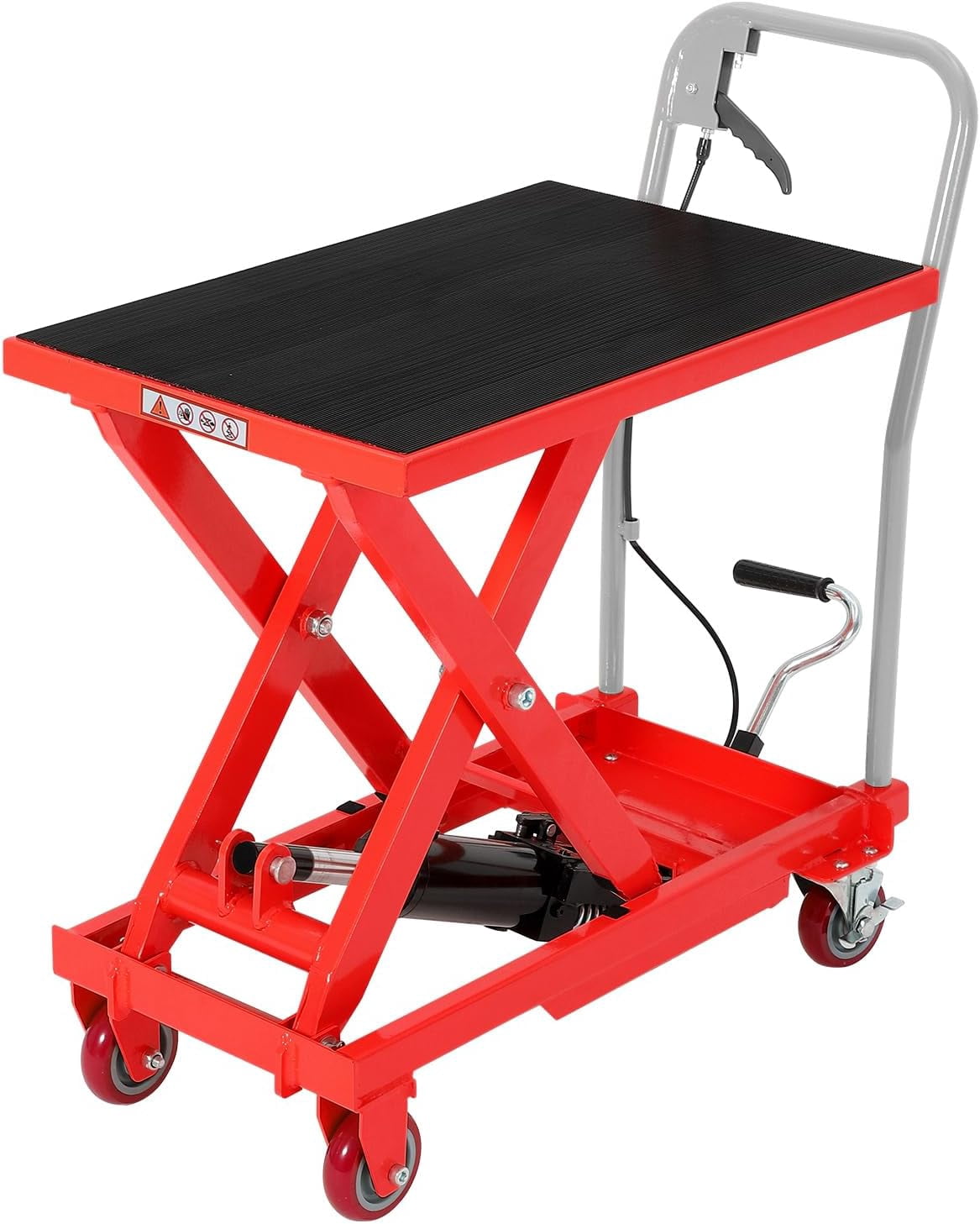 1100 lbs Hydraulic Lift Table Cart 10-32 In Lift Range Single Scissor ...