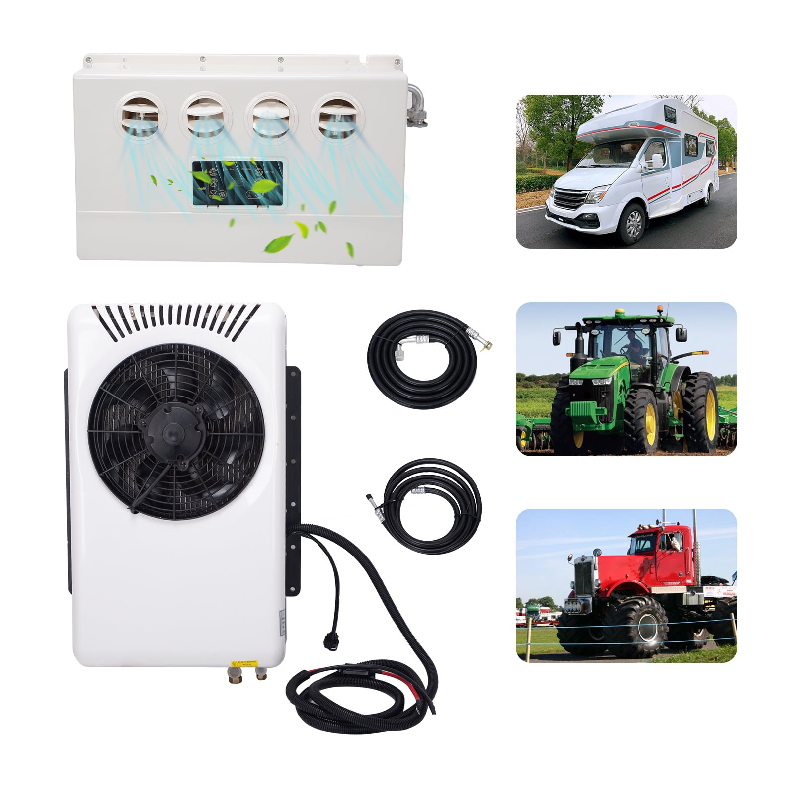 11000 BTU 12V Vehicle A/C Kit Split Air Conditioner Fit for Cab Truck ...