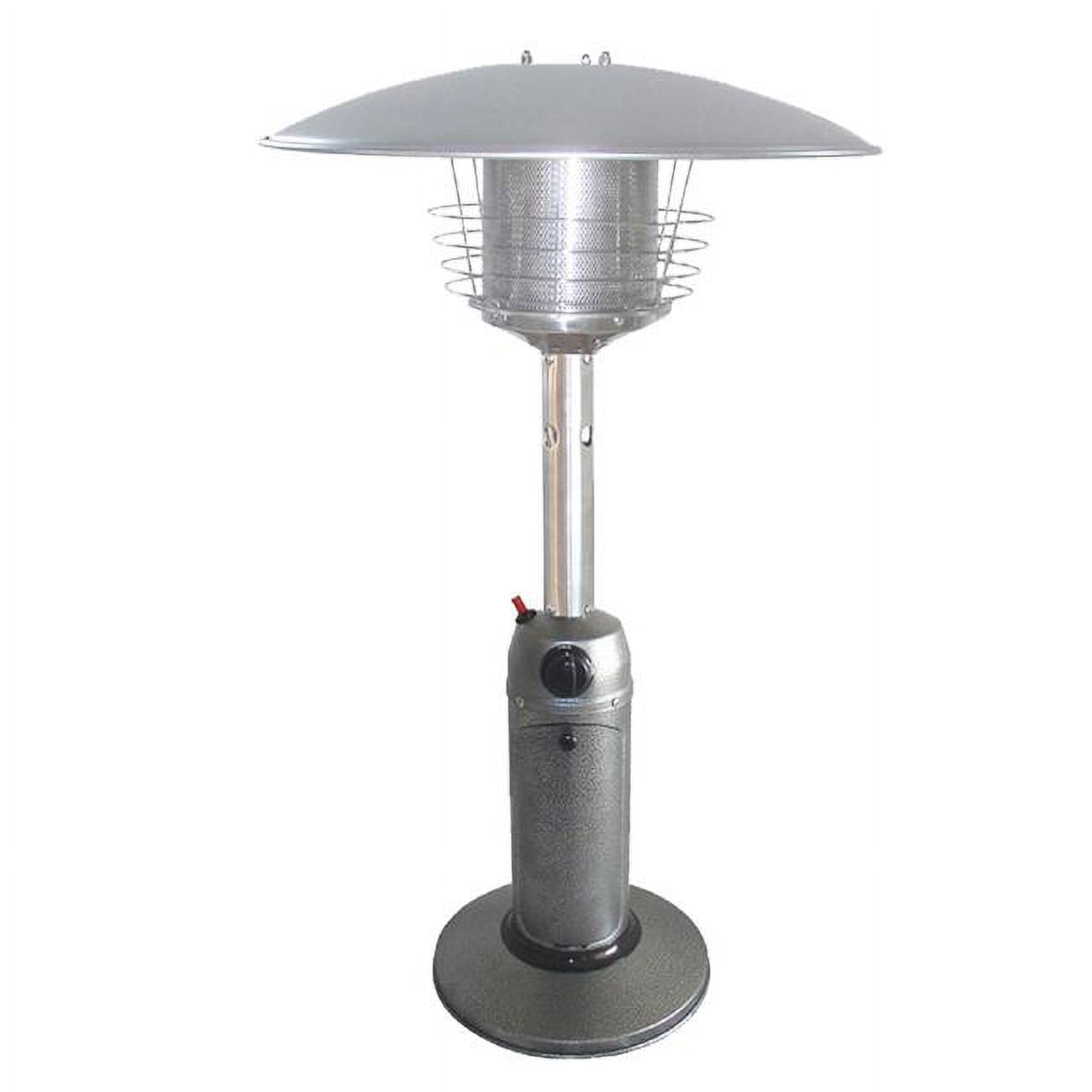 11000 BTU Silver Steel Propane Cylindrical Pole Tabletop Patio Heater ...