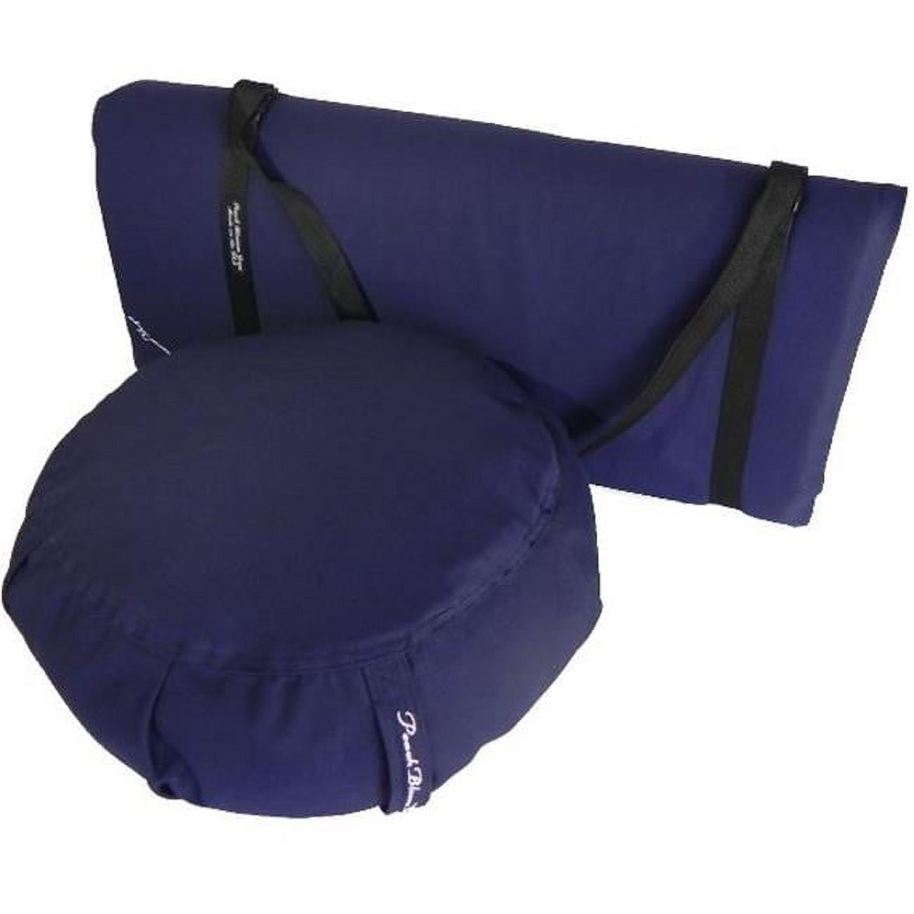 11003 3 Pieces Yoga Studio Set -Zafu Zabuton Set With Strap, Indigo ...